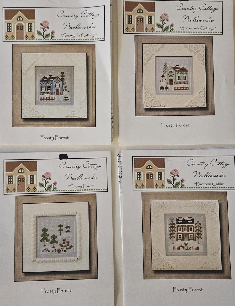 Pattern - Frosty Forest Needlepoint Patterns, Country Cottage ...