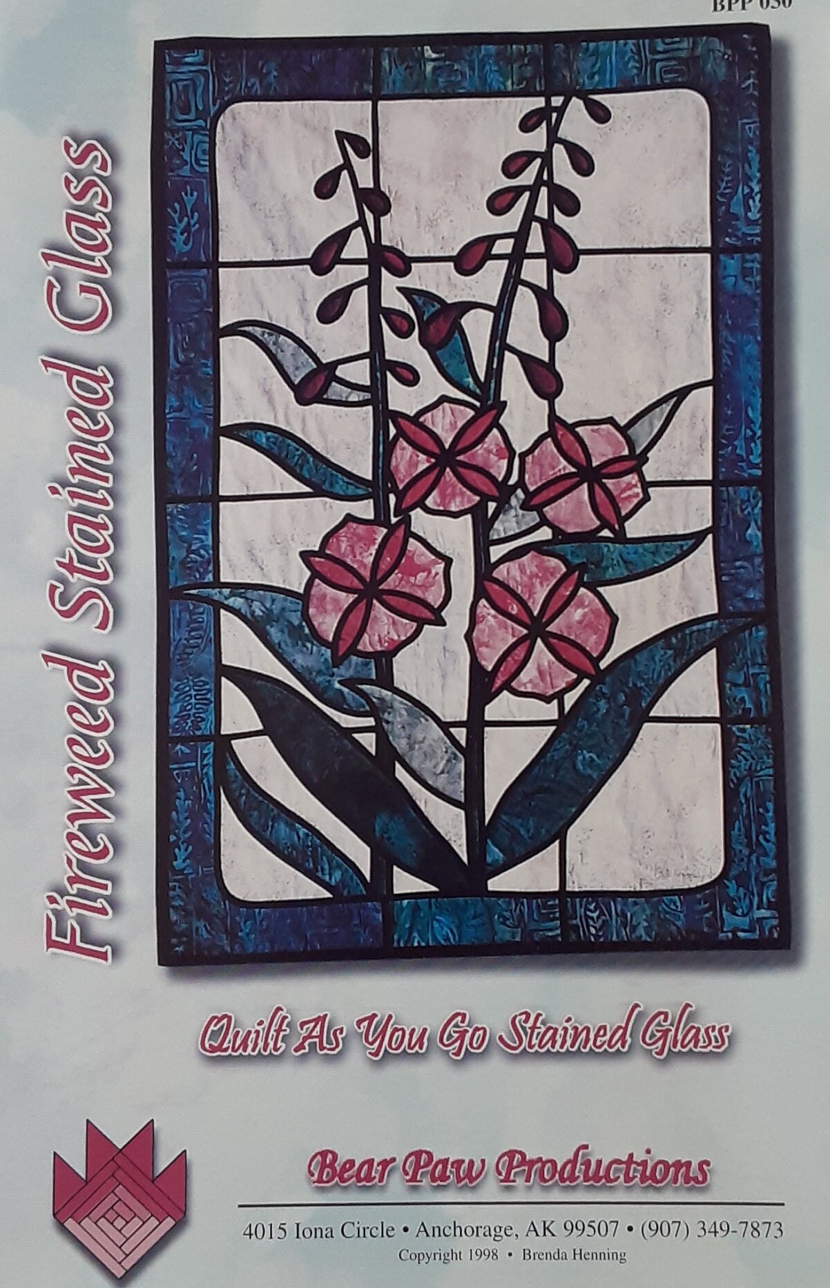 Pattern Fireweed Stained Glass Quilt Pattern, Physical Pattern - Etsy