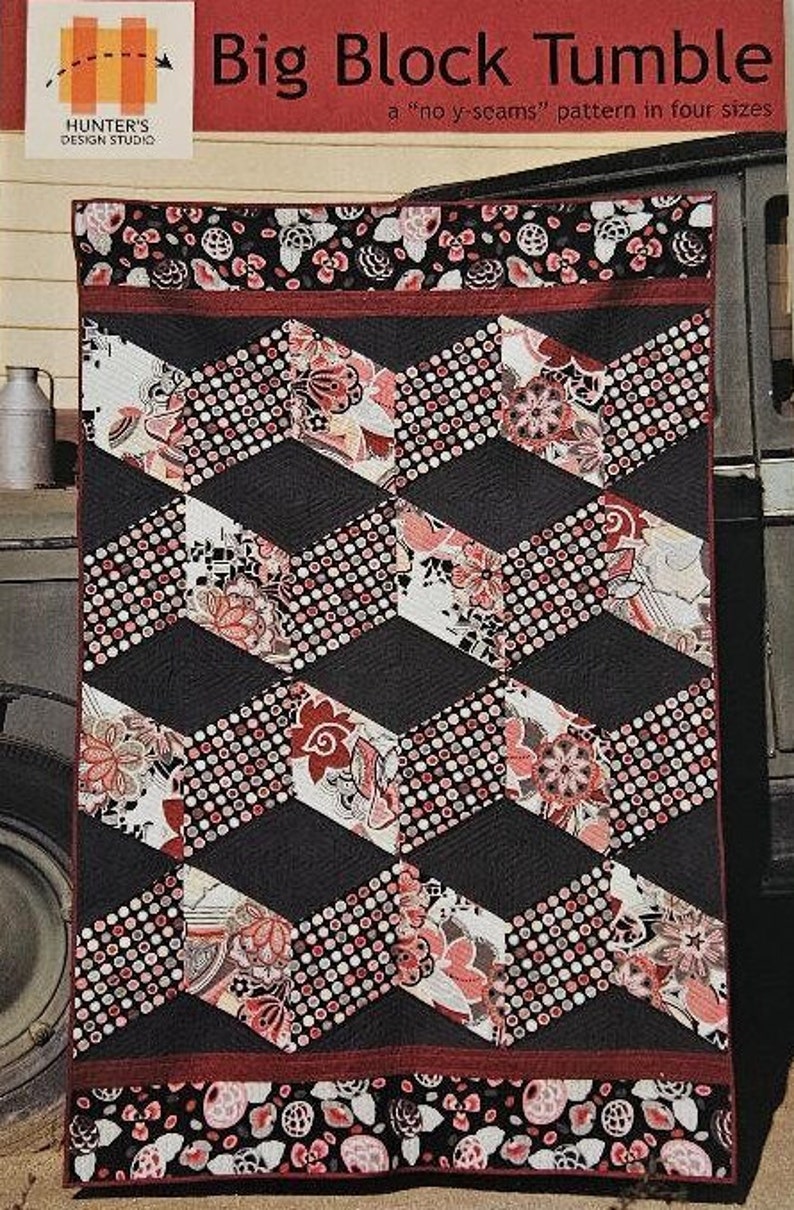 Big Block Tumble Quilt Pattern, Physical Pattern - Etsy