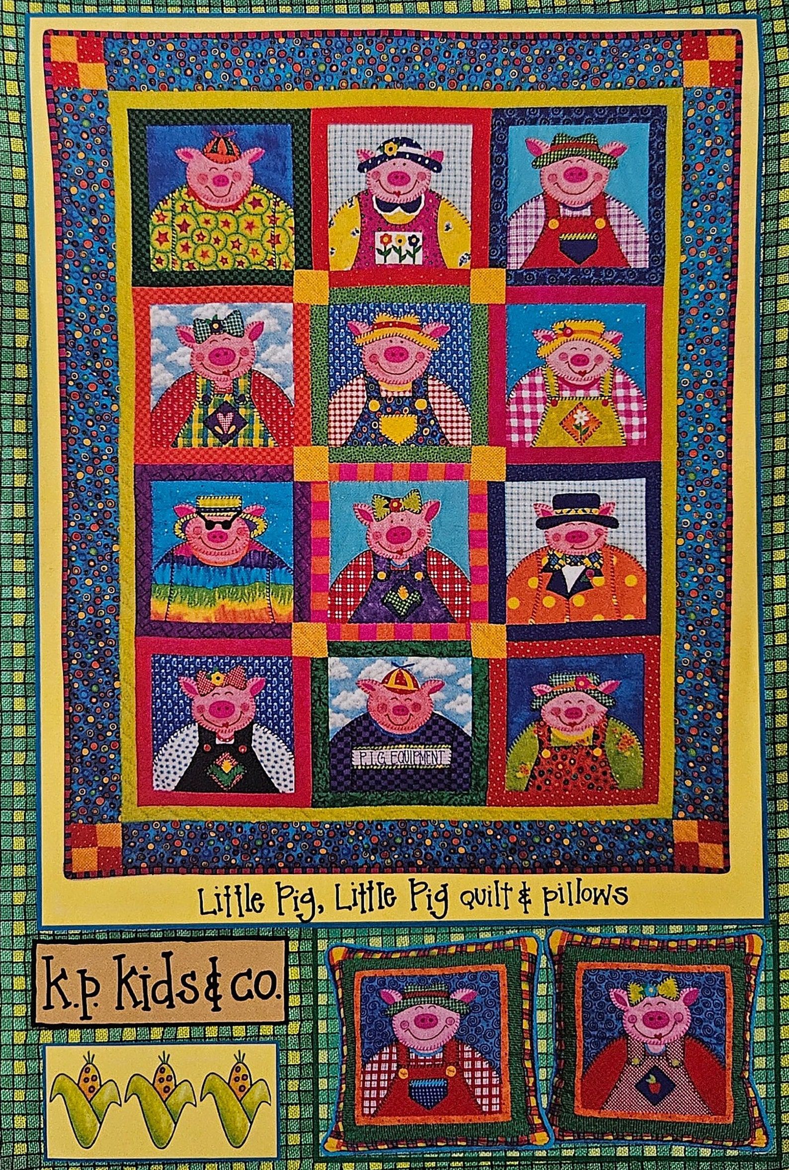 Pattern Little Pig Little Pig Quilt Pattern, and Pillow Pattern ...