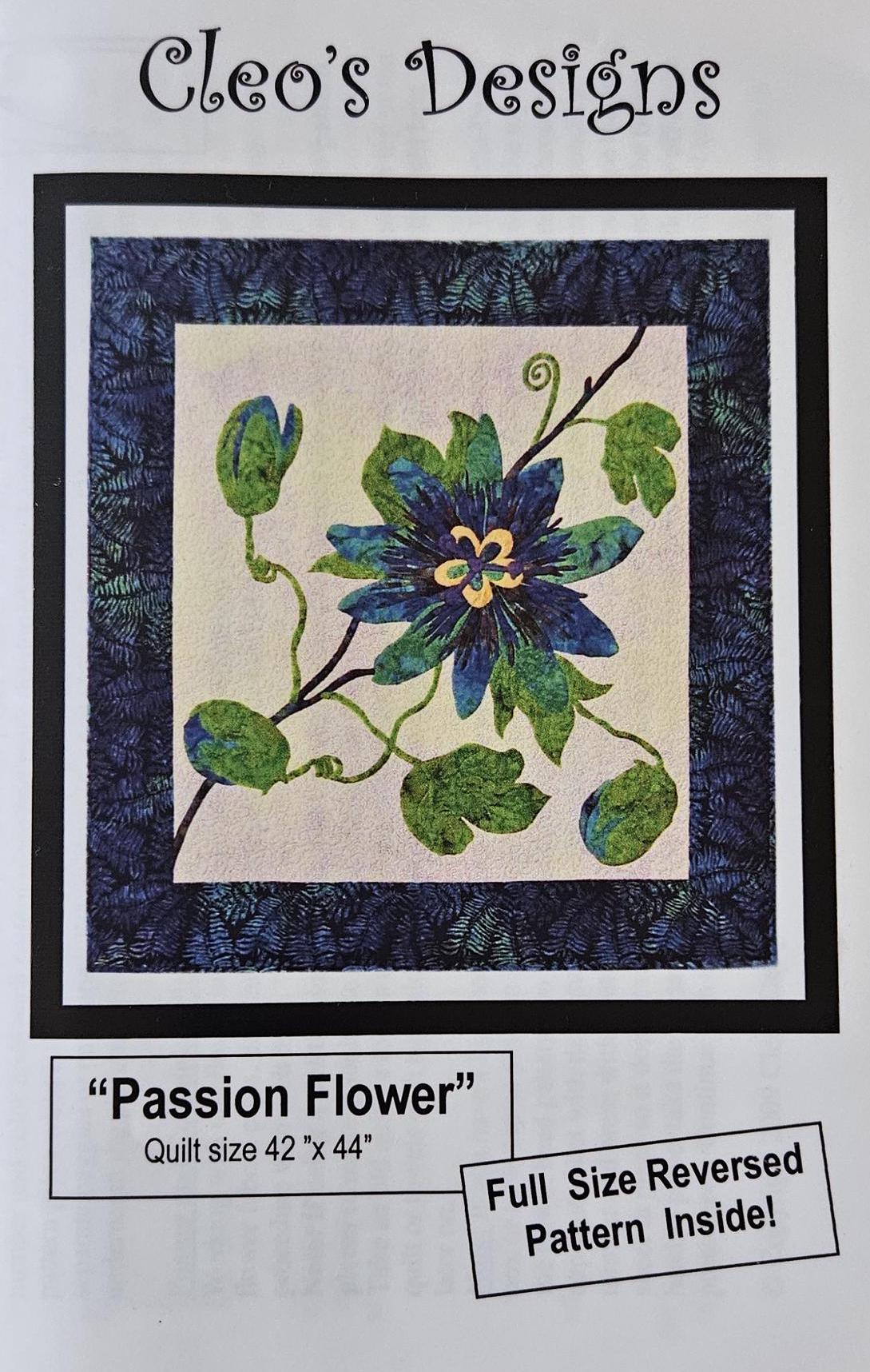 Pattern - Passion Flower Quilt Pattern, Physical Pattern - Etsy