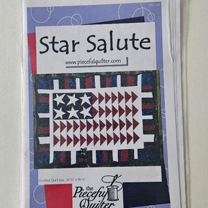 Pattern Stars Salute Quilt Pattern, Physical Pattern - Etsy