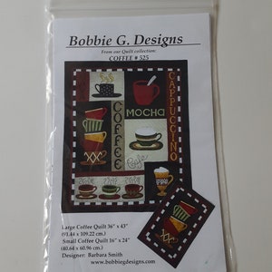Pattern - Coffee Quilt Pattern, Physical Pattern - Etsy