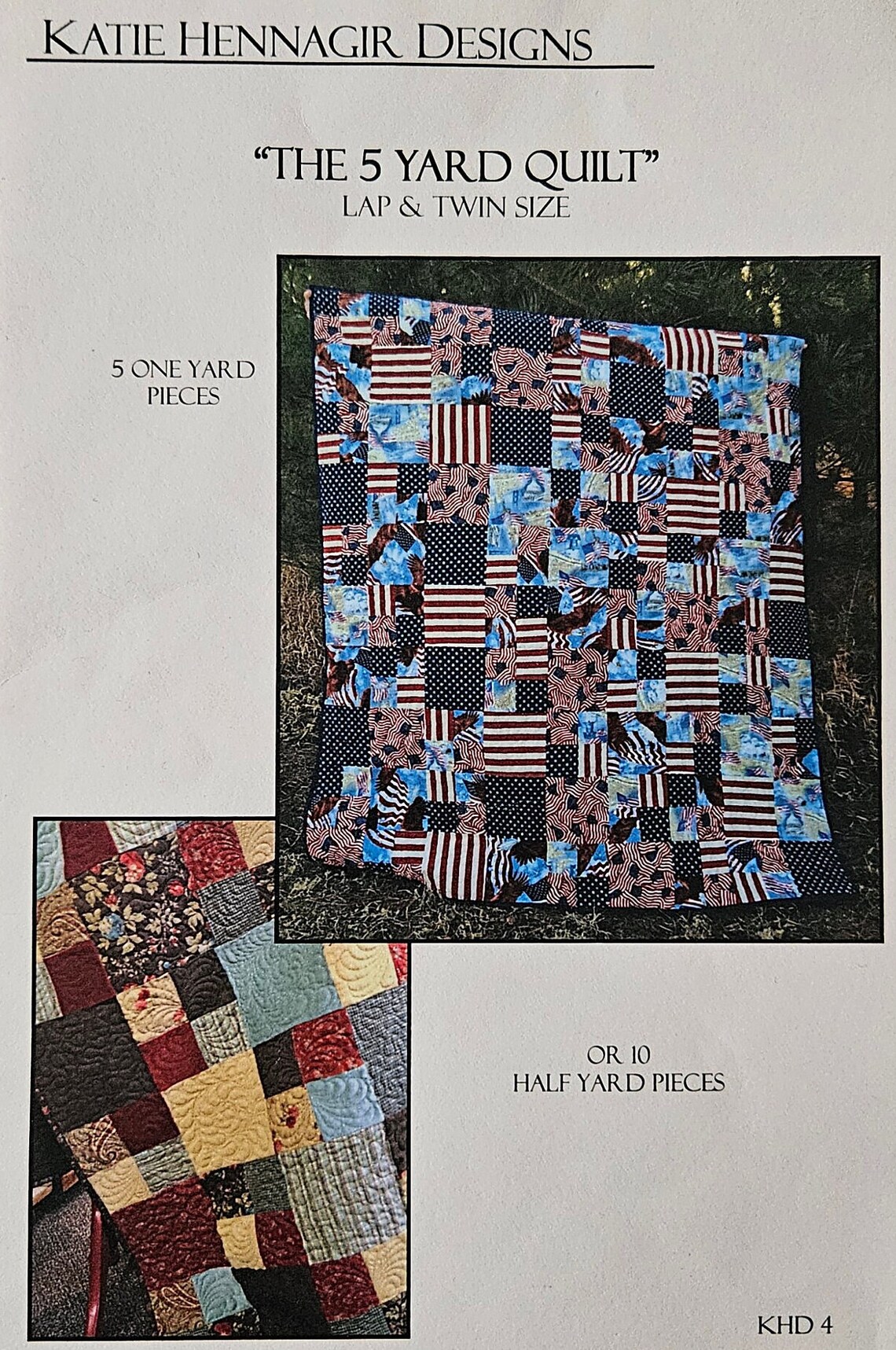 Pattern the 5 Yard Quilt Quilt Pattern, Physical Pattern - Etsy