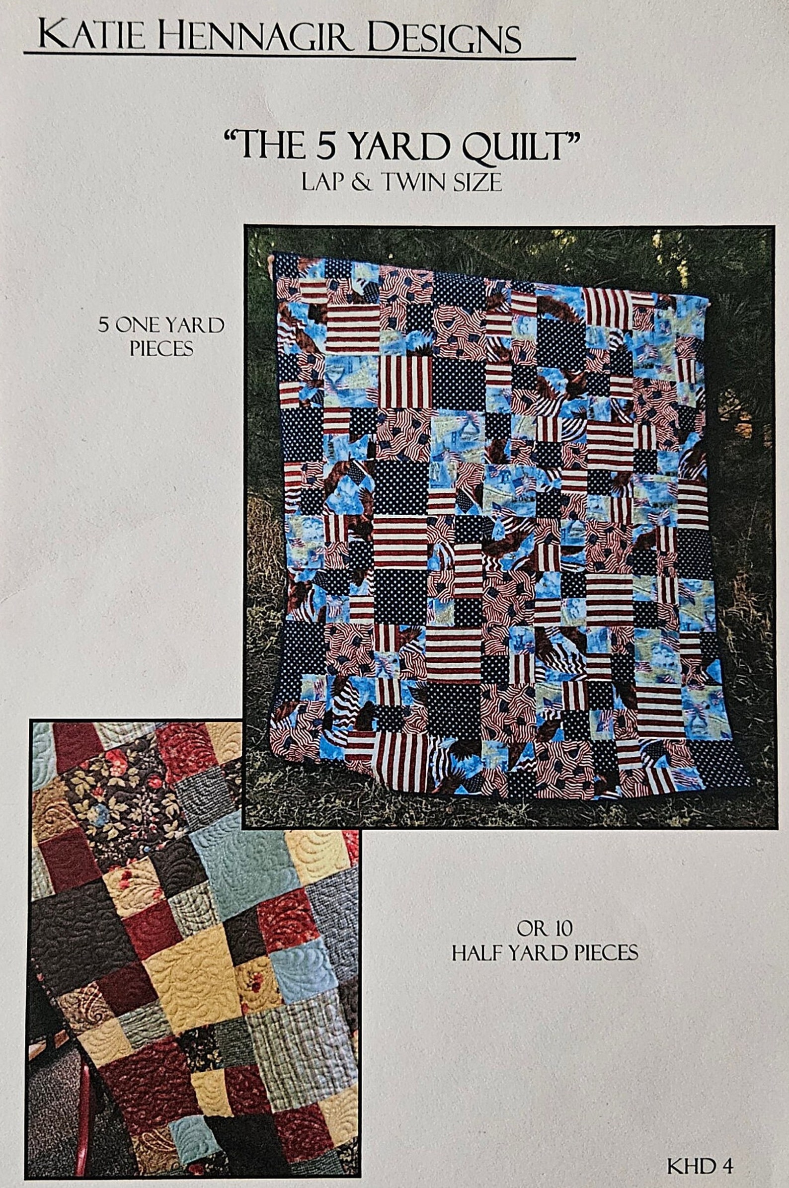 Pattern the 5 Yard Quilt Quilt Pattern, Physical Pattern - Etsy