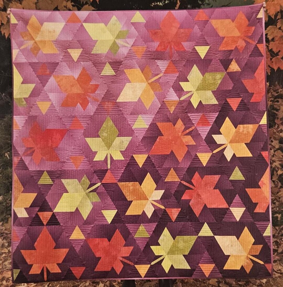 Pattern - Fall Foliage Quilt Pattern, Physical Pattern - Etsy