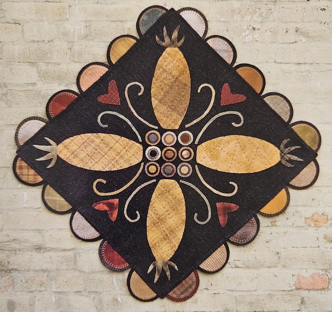 Pattern - Pineapple Grove Penny Rug Pattern, Physical Pattern - Etsy