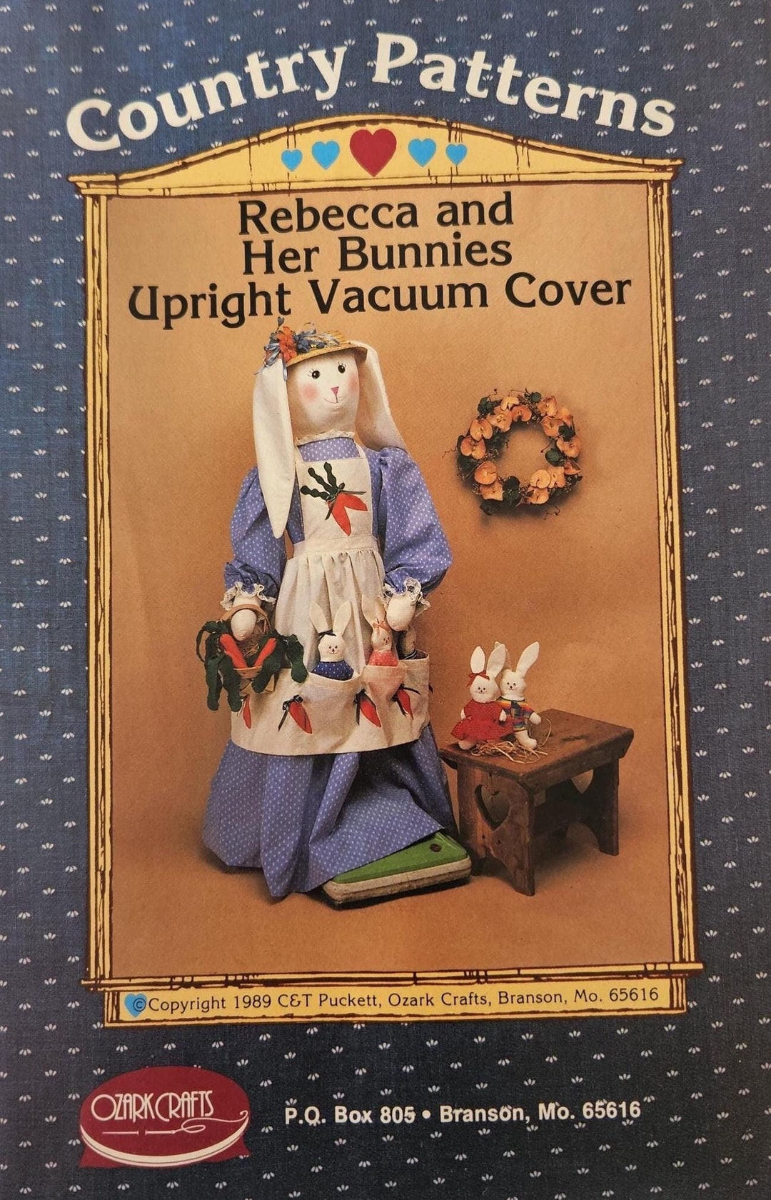 Pattern - Rebecca and Her Bunnies Vacuum Cover Pattern, Physical ...