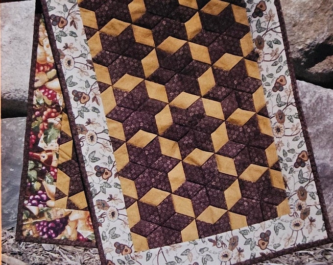 Pattern - Woven Stars Reversible Table Runner Pattern, Placemat Pattern ...