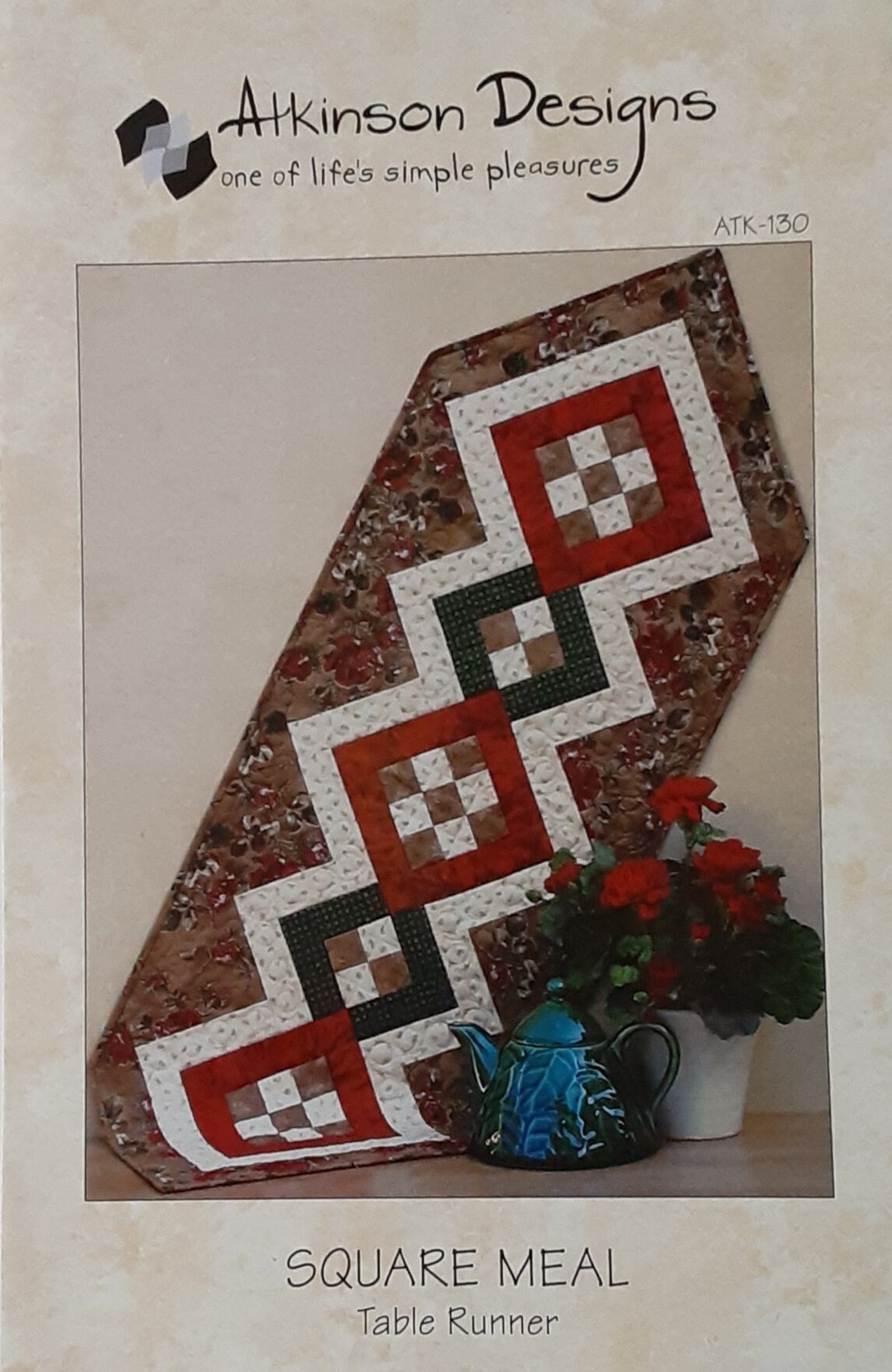 Pattern - Square Meal Table Runner Pattern, Physical Pattern - Etsy