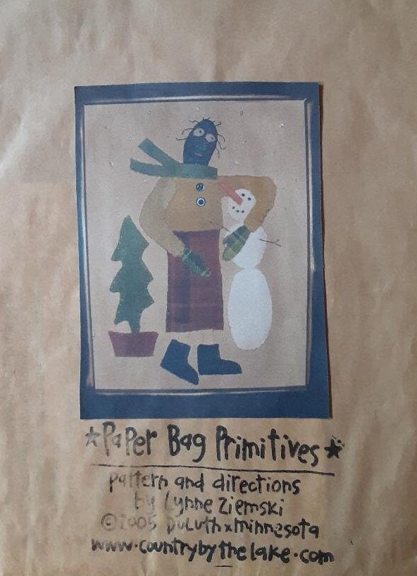 Pattern - Bundle of 7 Paper Bag Primitive Quilt Patterns, Physical ...