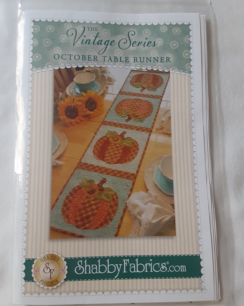 Pattern - October Table Runner Pattern, Physical Pattern - Etsy