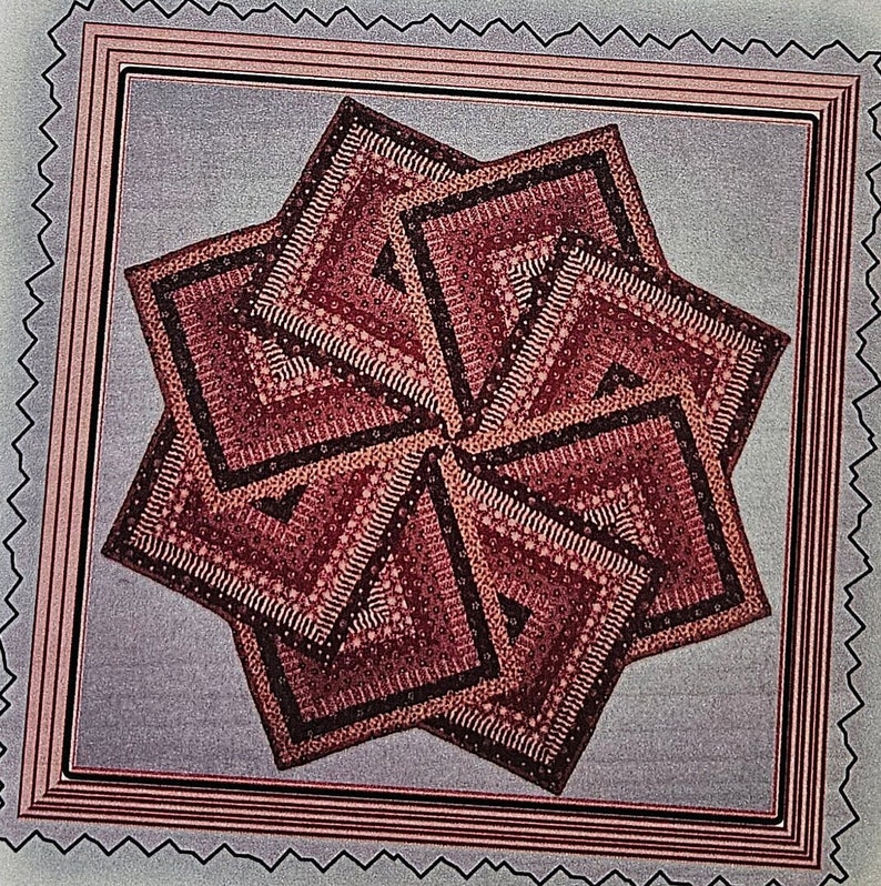 Pattern Crazy Eight Strip Teaser Table Topper Pattern, Physical Pattern ...