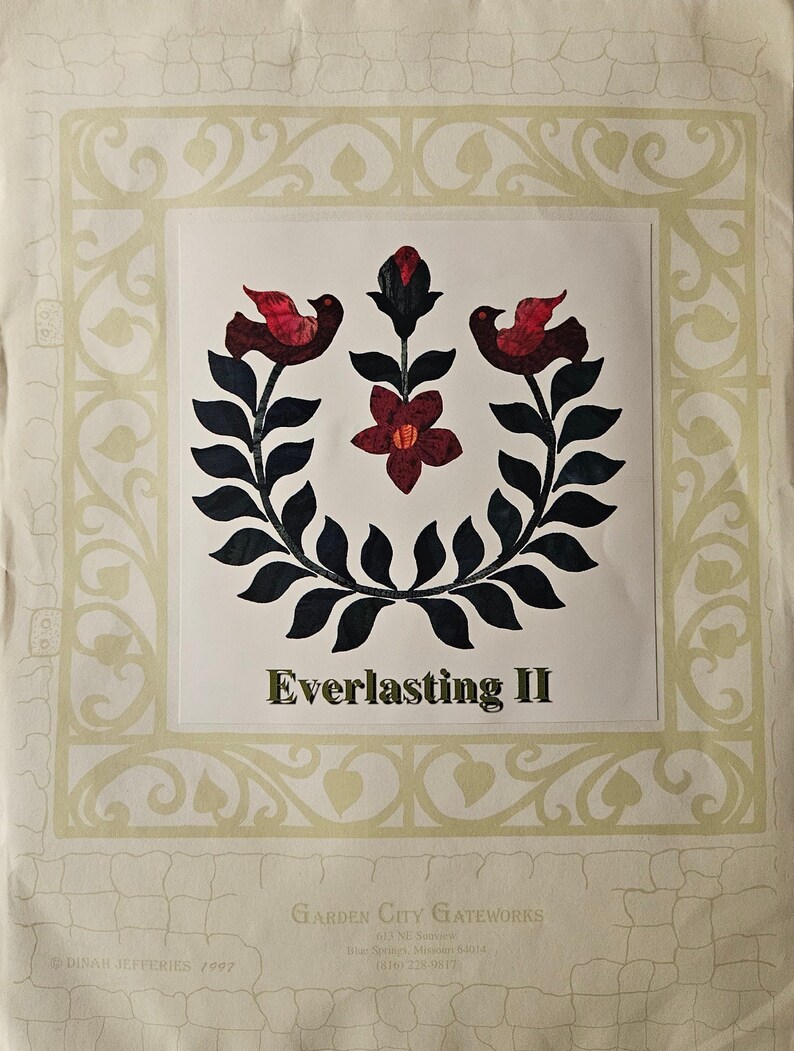 Kit Everlasting II Quilt Kit, Baltimore Album Block 7 Complete Kit - Etsy