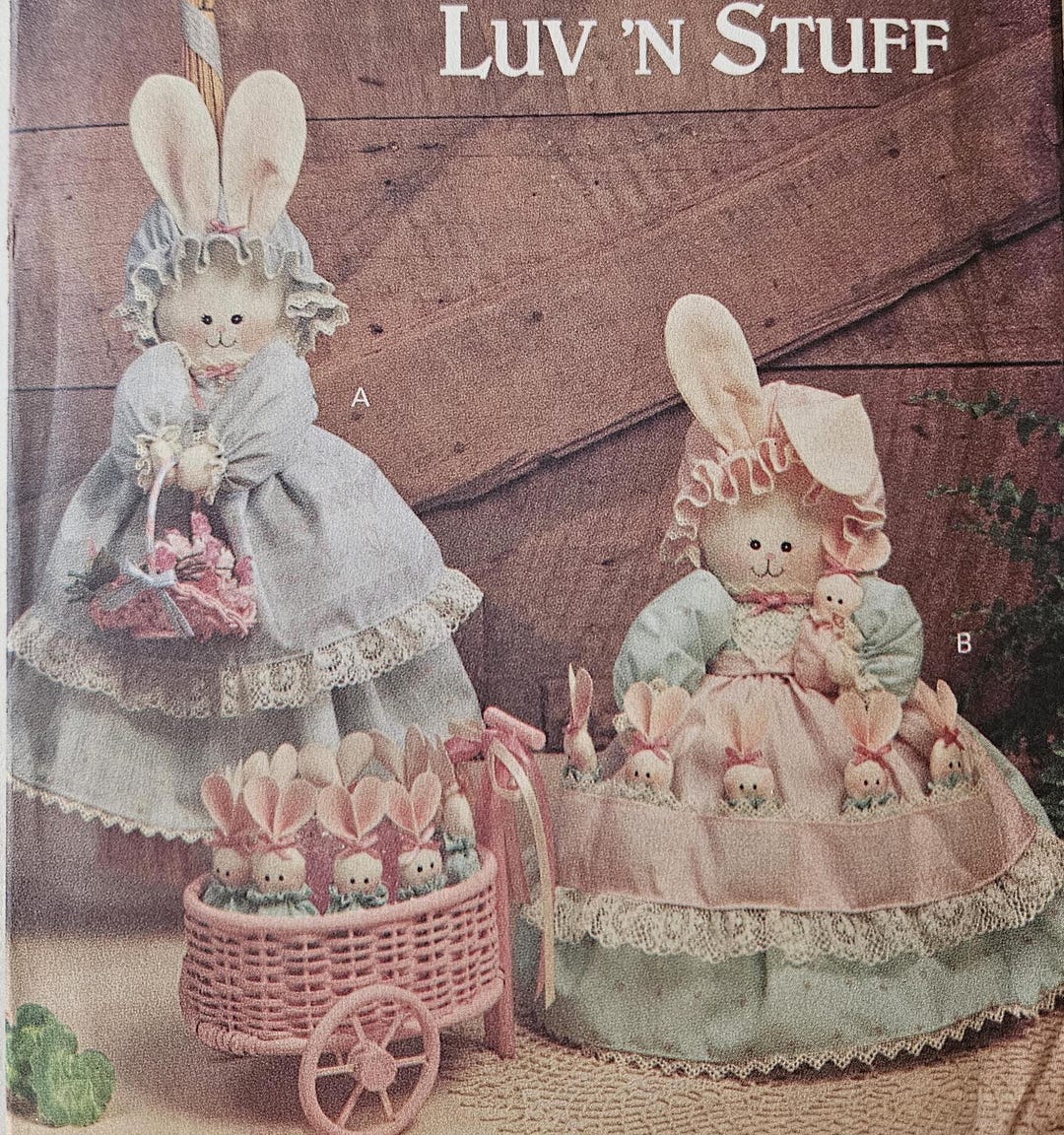 Pattern - Luv 'N Stuff Bunnies Pattern, Physical Pattern - Etsy