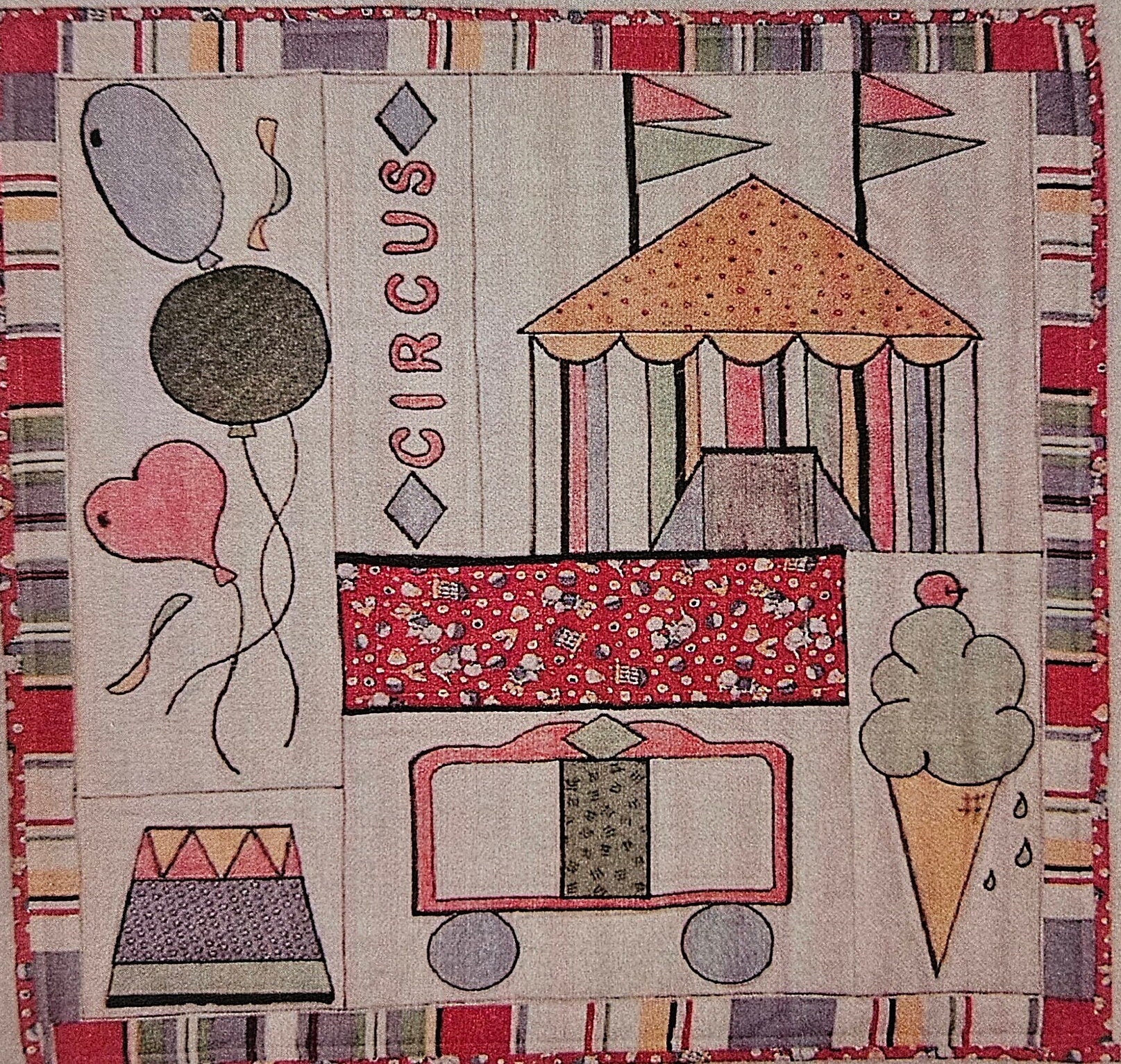 Pattern - Circus Fun Quilt Pattern, Physical Pattern - Etsy