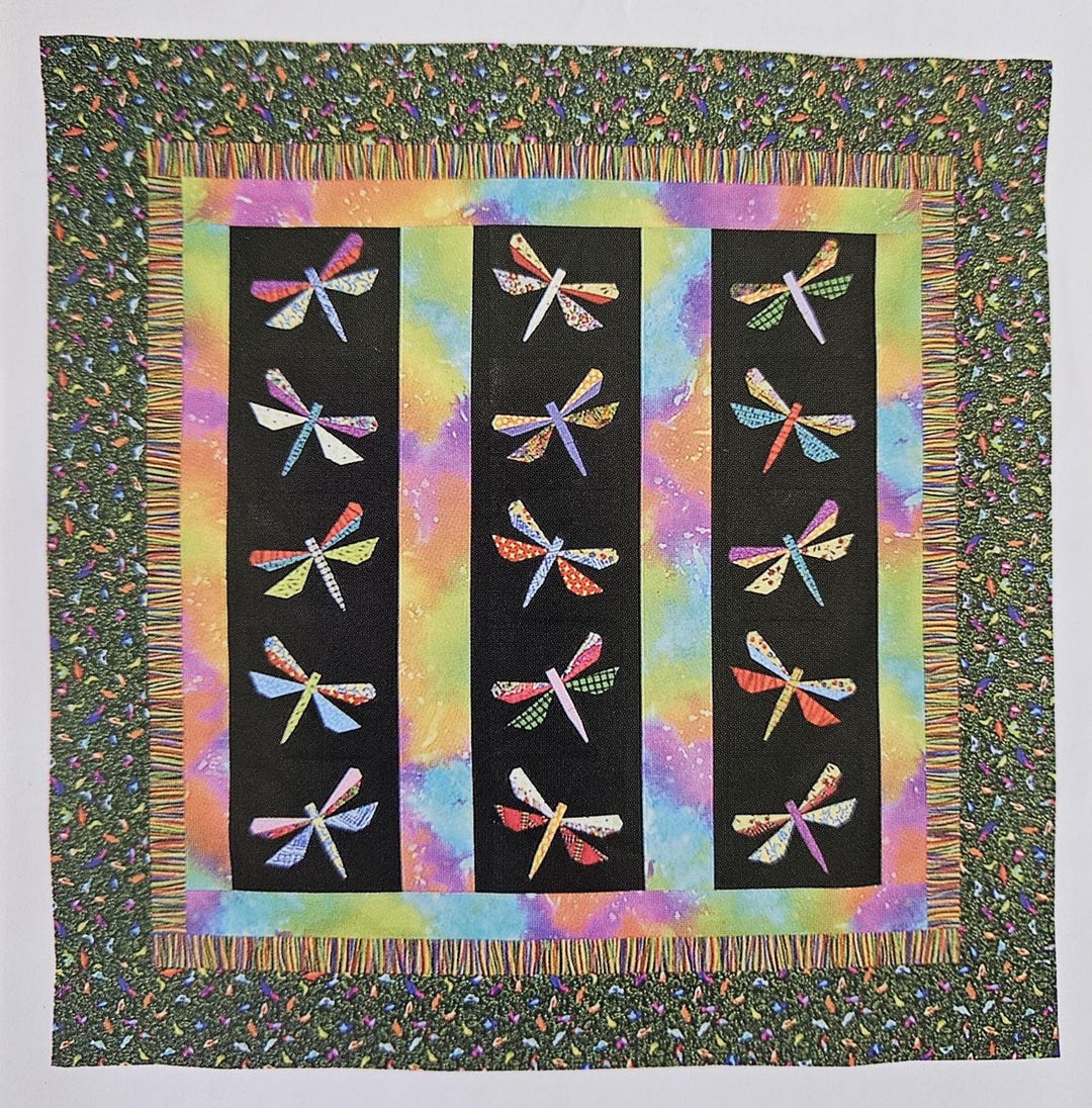 Pattern - Dragonfly Flurry Quilt Pattern, Physical Pattern - Etsy