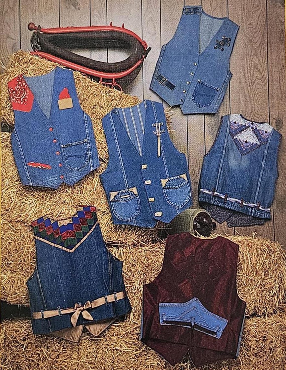 Pattern - Junk Jeans Designer Vests Pattern, Physical Pattern - Etsy