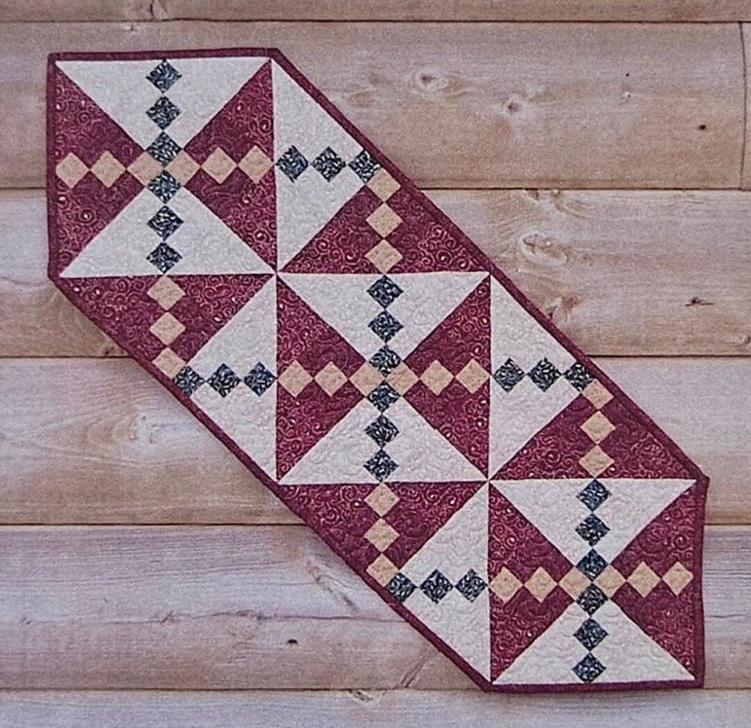 Pattern - Twist and Turn Table Runner Pattern, Physical Pattern - Etsy