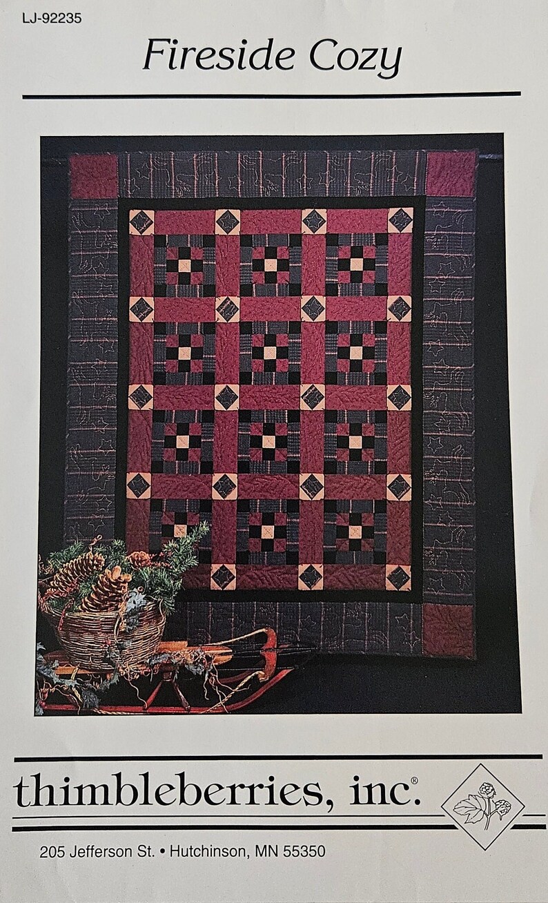 Pattern Fireside Cozy Quilt Pattern, Physical Pattern - Etsy