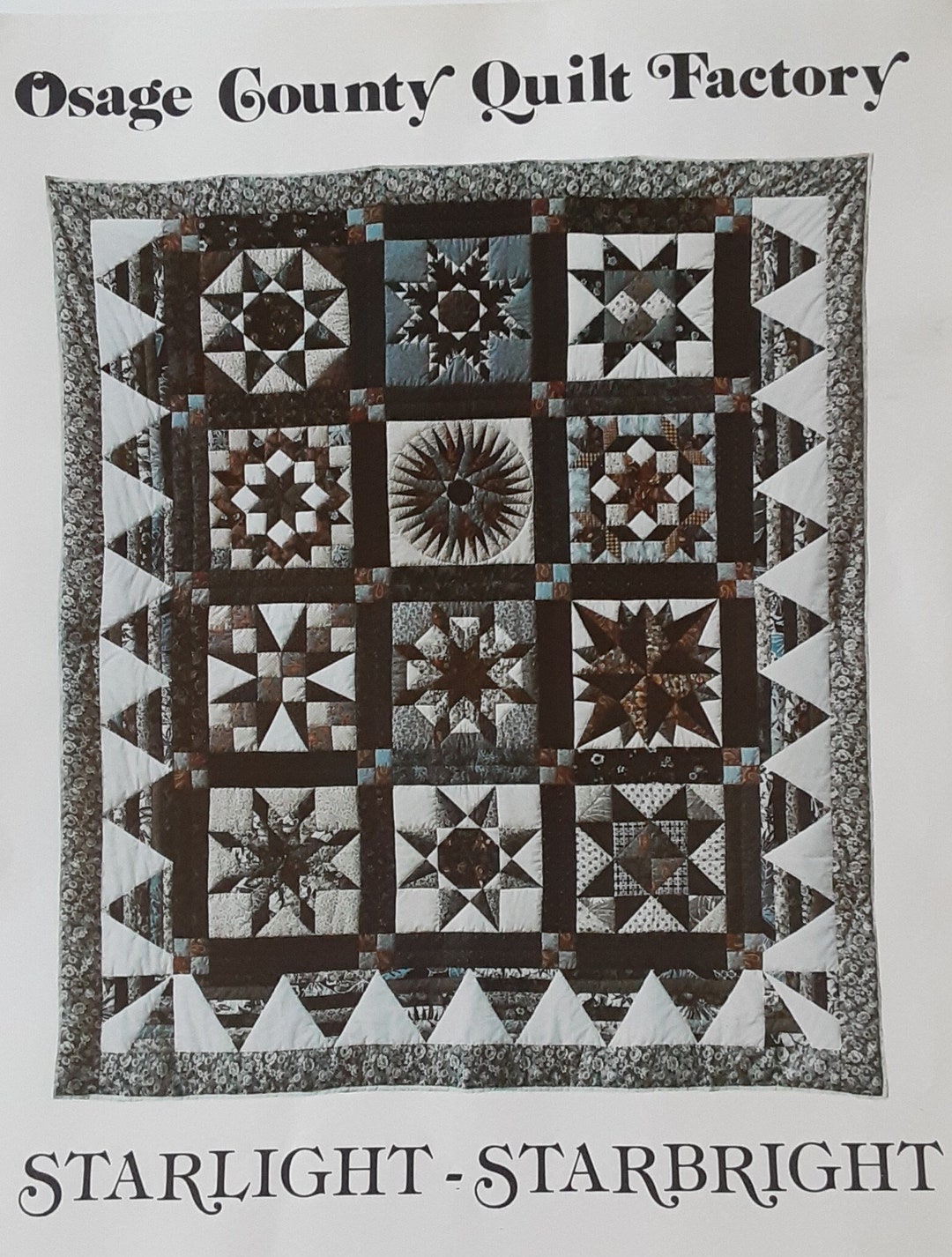 Starlight Starbright Quilt Pattern Physical Pattern - Etsy