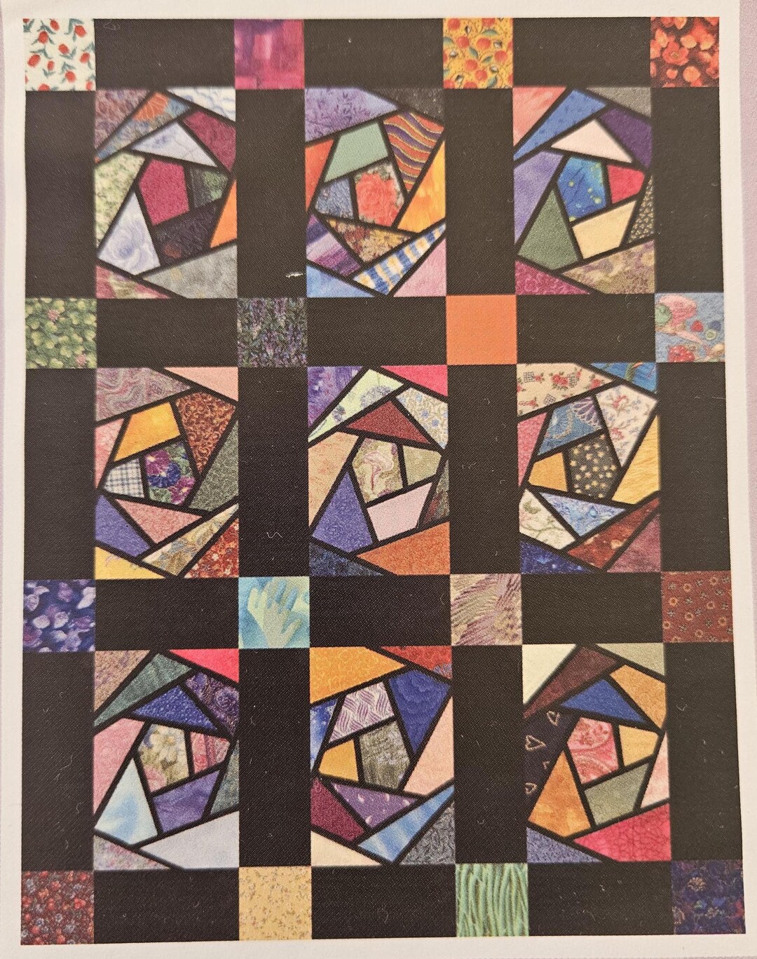 Pattern - Crazy Stained Glass Quilt Pattern, Physical Pattern - Etsy