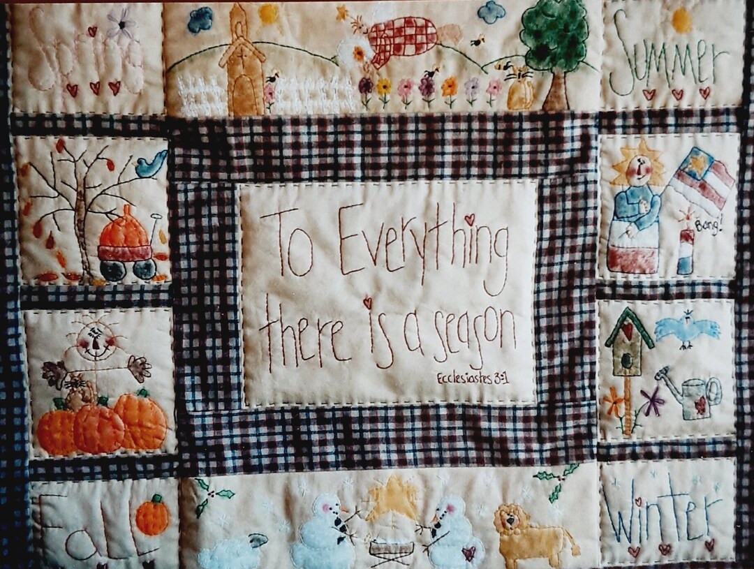 Pattern - Seasons Quilt Pattern, Physical Pattern - Etsy