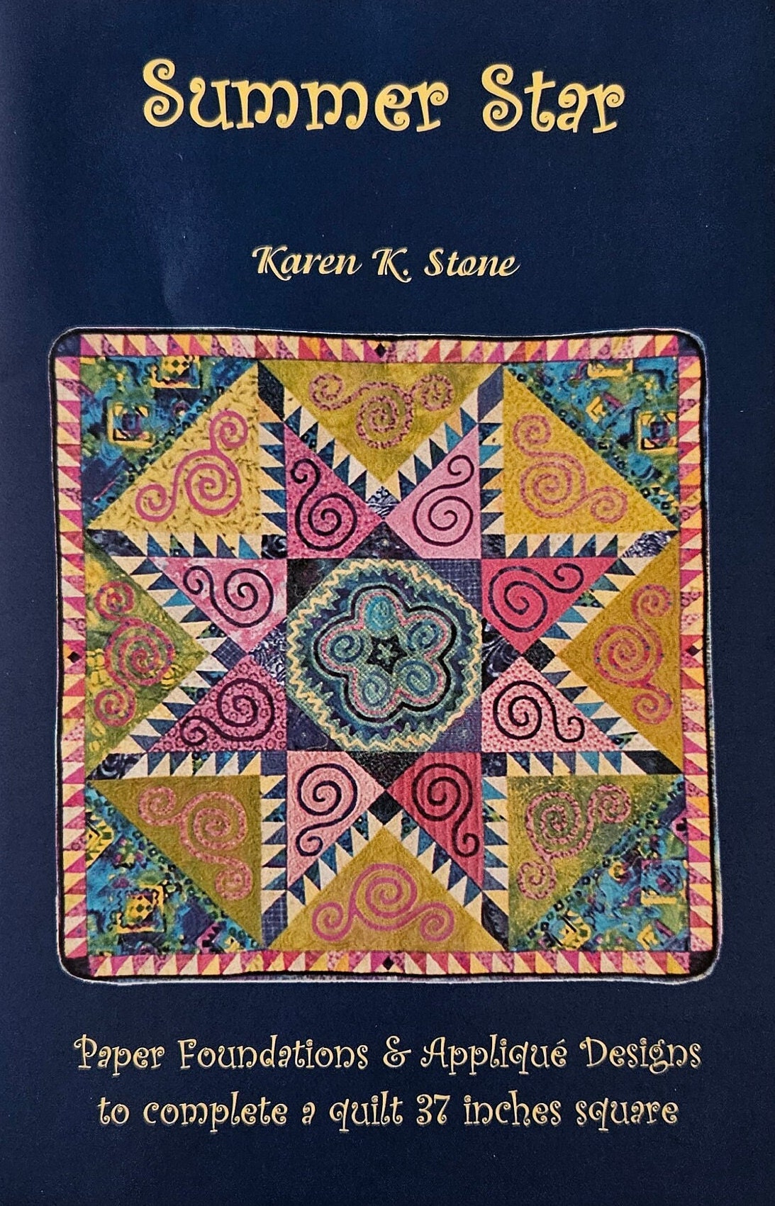 Pattern Summer Star Quilt Pattern, Physical Pattern - Etsy