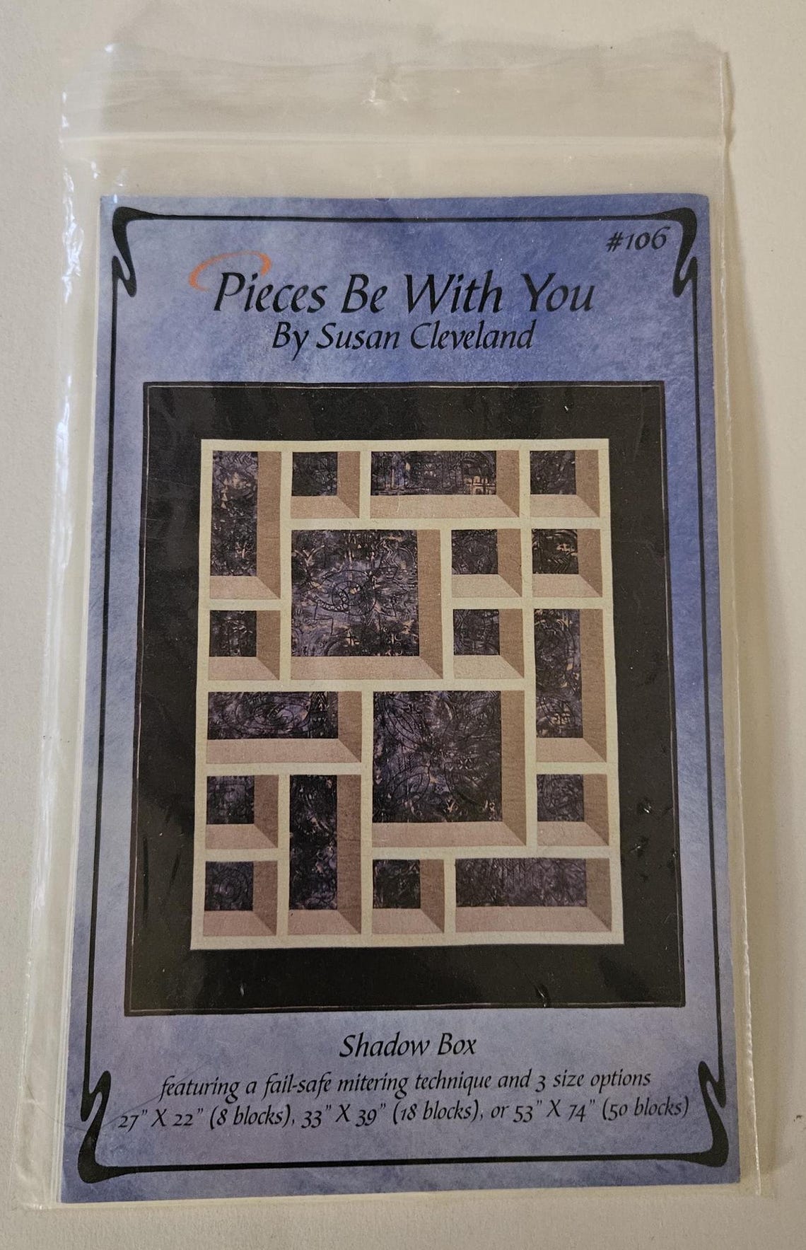 Pattern Shadow Box Quilt Pattern, Physical Pattern - Etsy