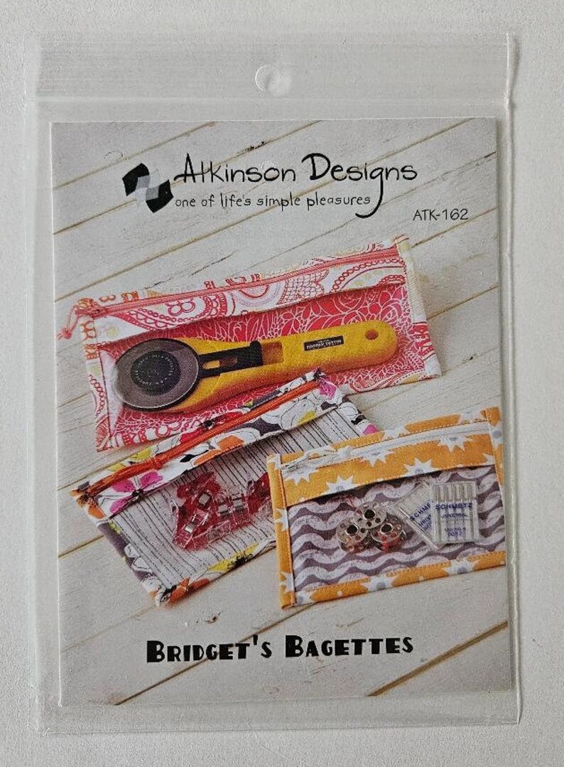 Pattern Bridget's Bagettes Bag Pattern, Physical Pattern - Etsy