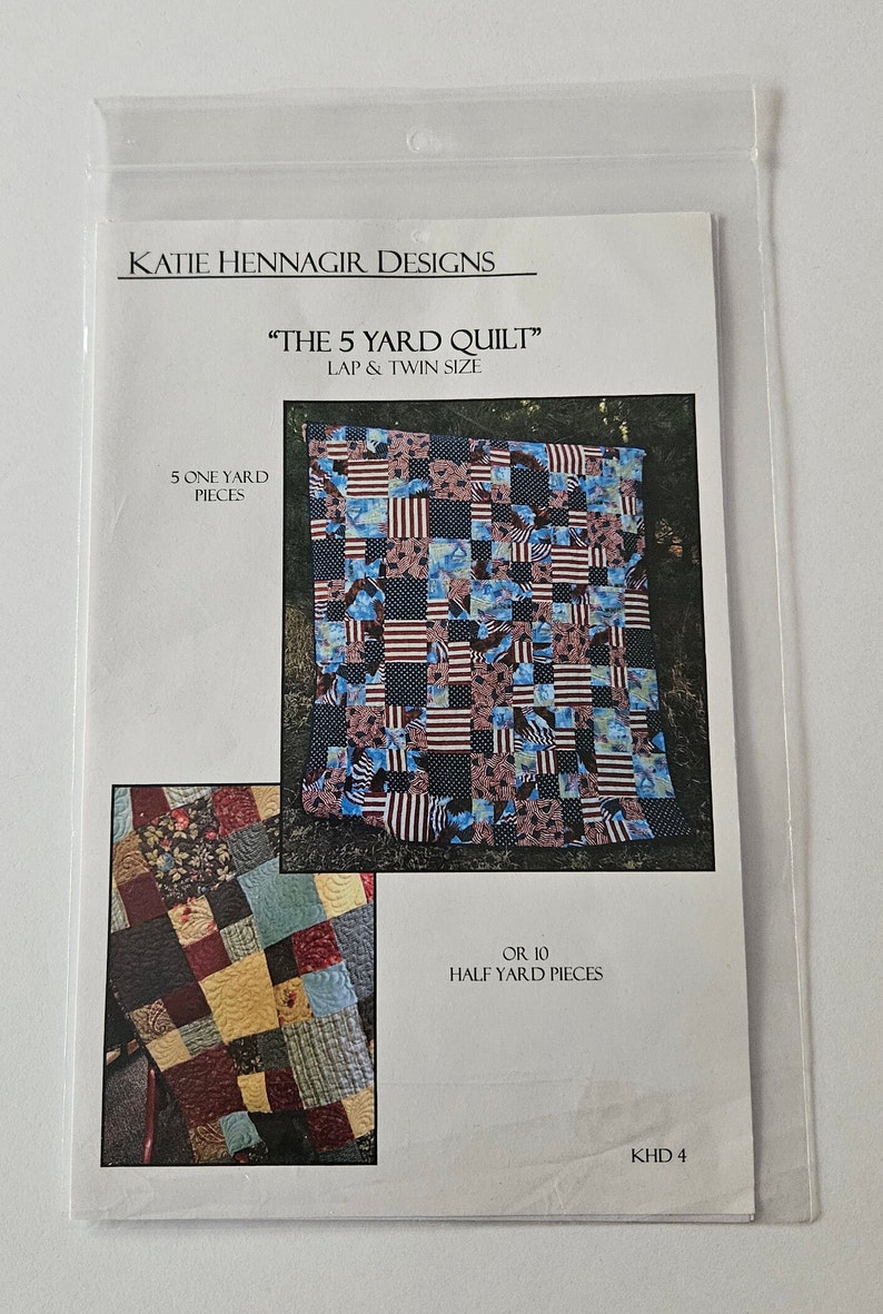 Pattern the 5 Yard Quilt Quilt Pattern, Physical Pattern - Etsy