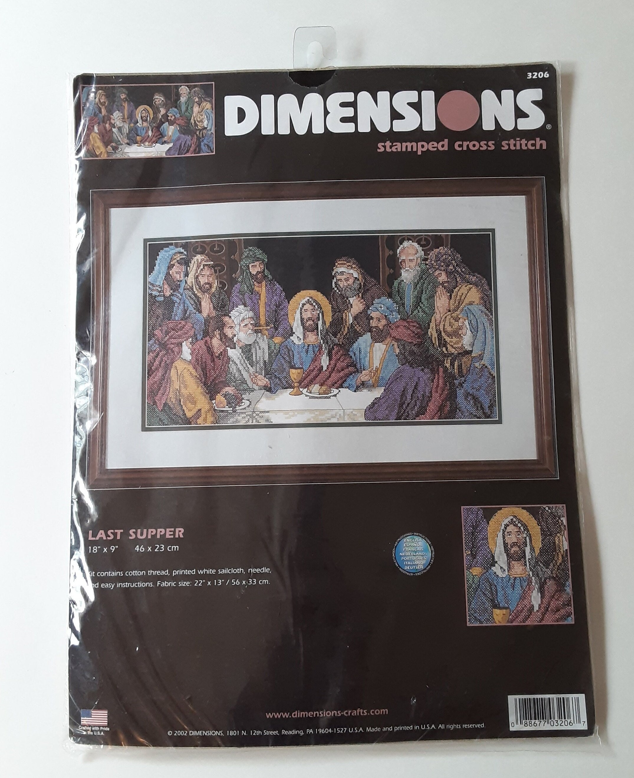 The Last Supper Cross Stitch Kit Dimensions 3206 - Etsy
