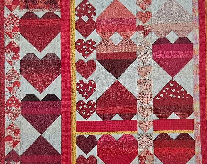 Pattern - Pinwheel Hearts Quilt Pattern, Physical Pattern - Etsy