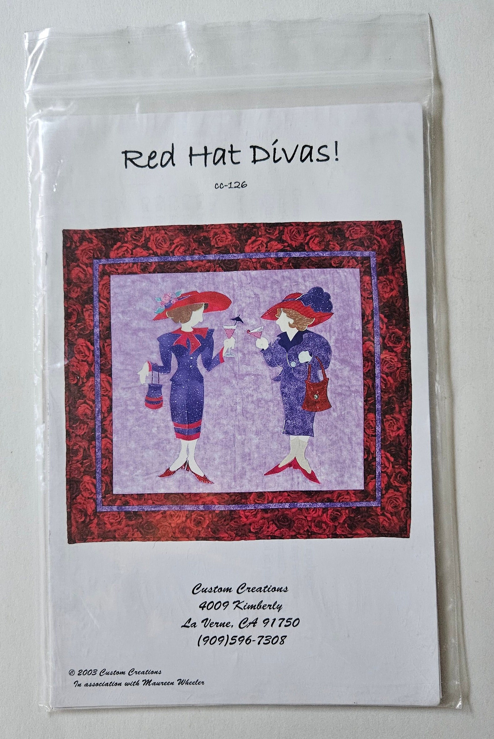 Pattern - Red Hat Divas Quilt Pattern, Physical Pattern - Etsy