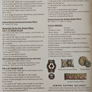 Pattern - Midwest Mod Pillows Pattern, Physical Pattern - Etsy