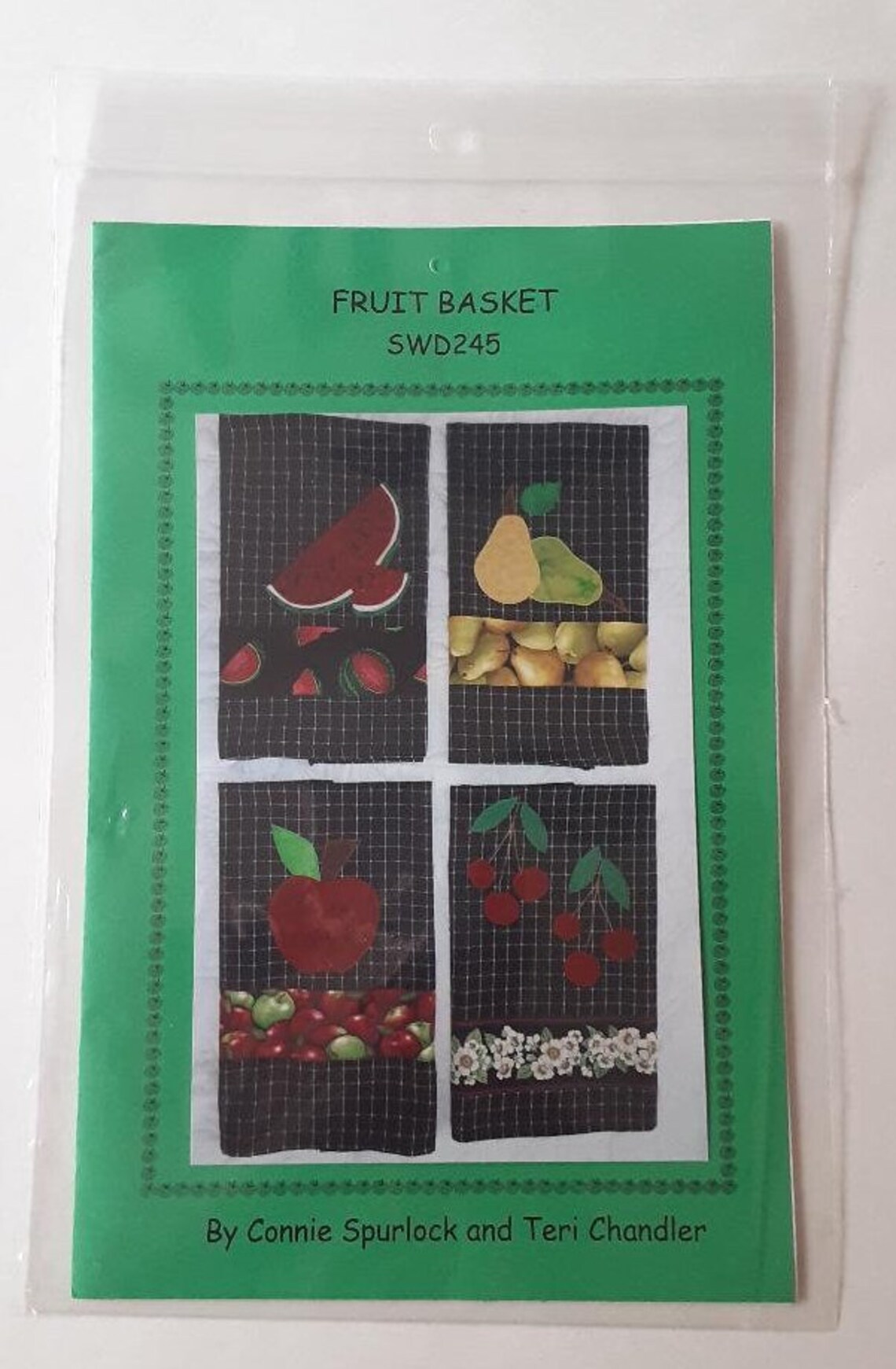 Pattern - Fruit Basket Pattern, Applique Pattern, Physical Pattern - Etsy