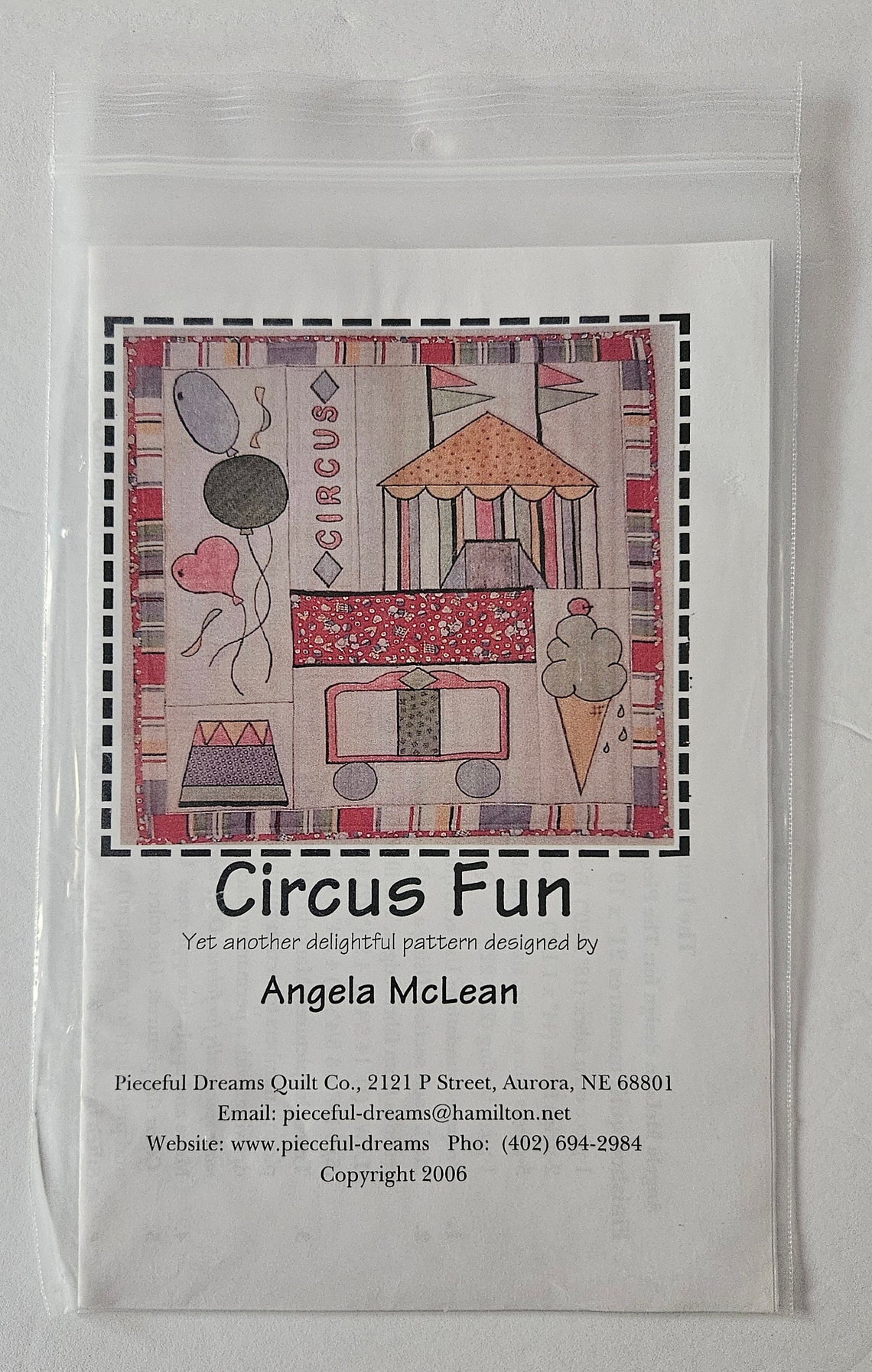 Pattern - Circus Fun Quilt Pattern, Physical Pattern - Etsy