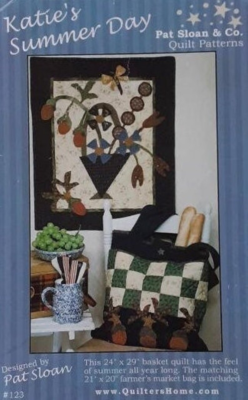 Pattern Katie's Summer Day Quilt Pattern and Bag Pattern, Physical ...