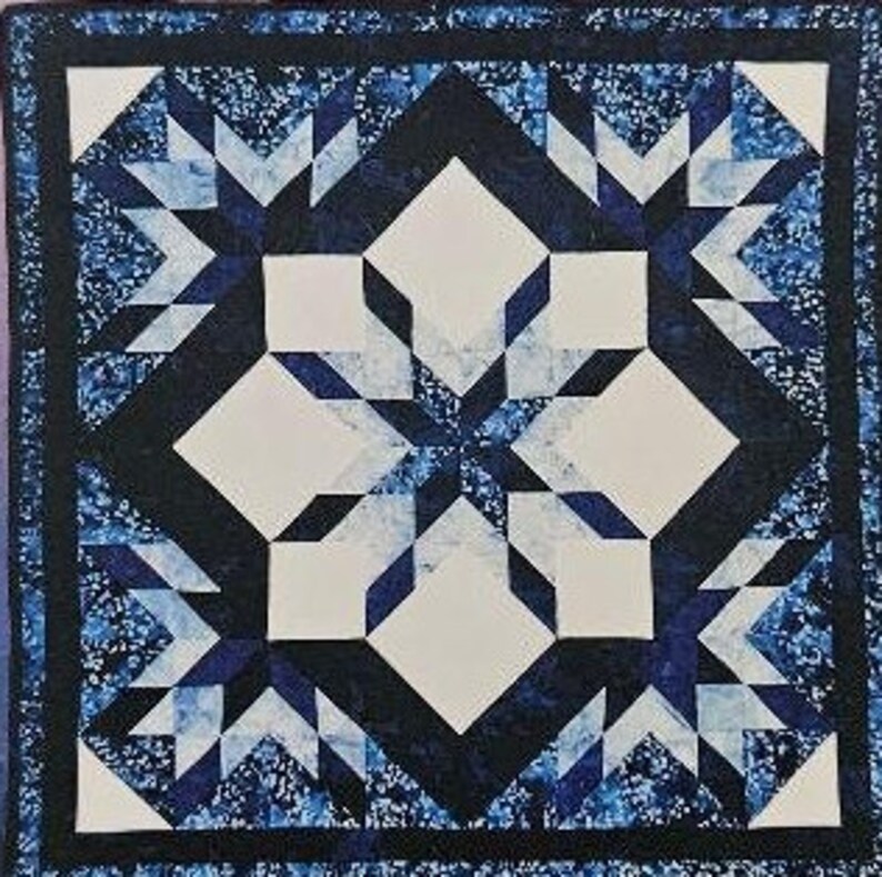 Pattern Evening Star Quilt Pattern, Physical Pattern - Etsy