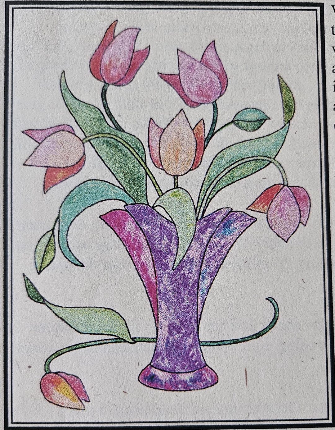 Pattern - Tulip Vase Quilt Pattern, Physical Pattern - Etsy