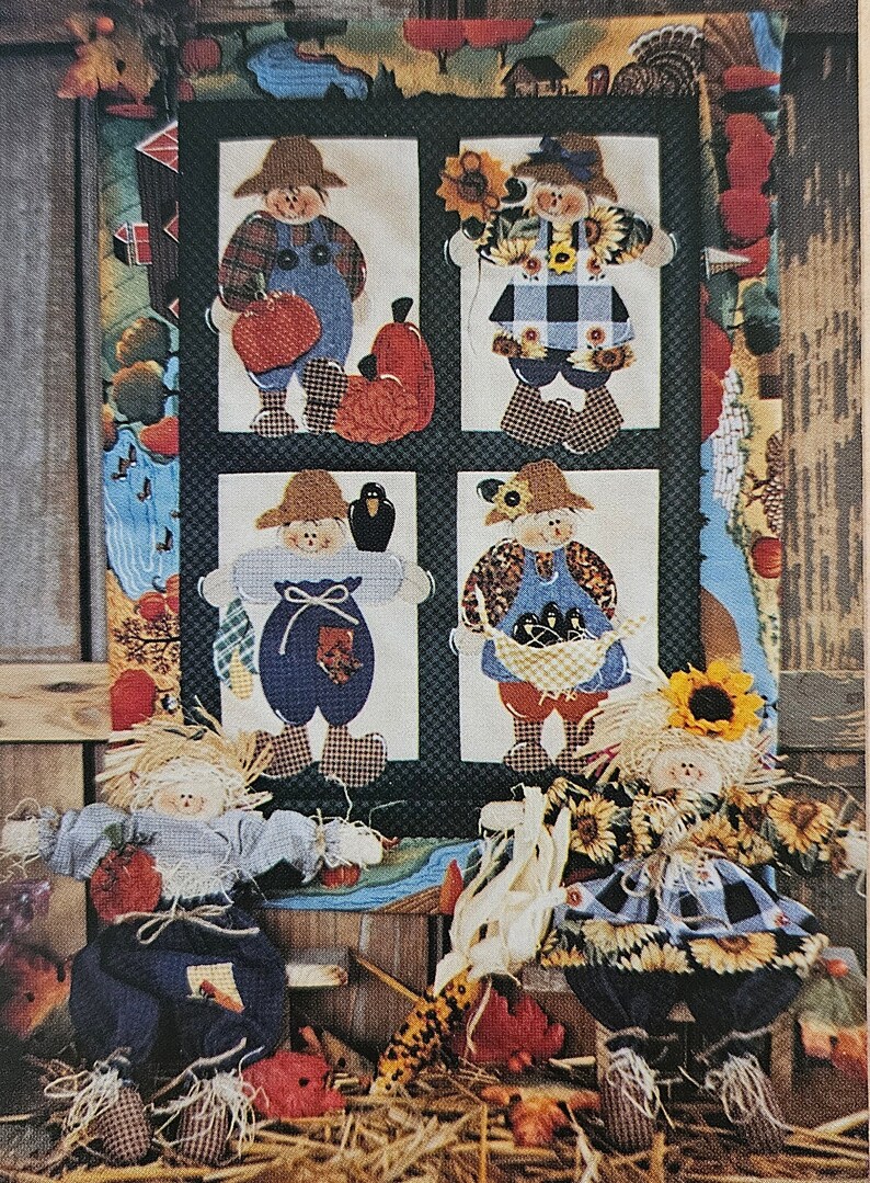 Pattern - Korn Keepers Quilt/wall Hanging Pattern & Scarecrows Pattern, Physical Pattern - Etsy