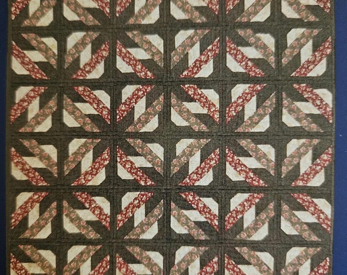 Pattern & Template - Itty Bitty Primitive Pinwheels Quilt Pattern and ...