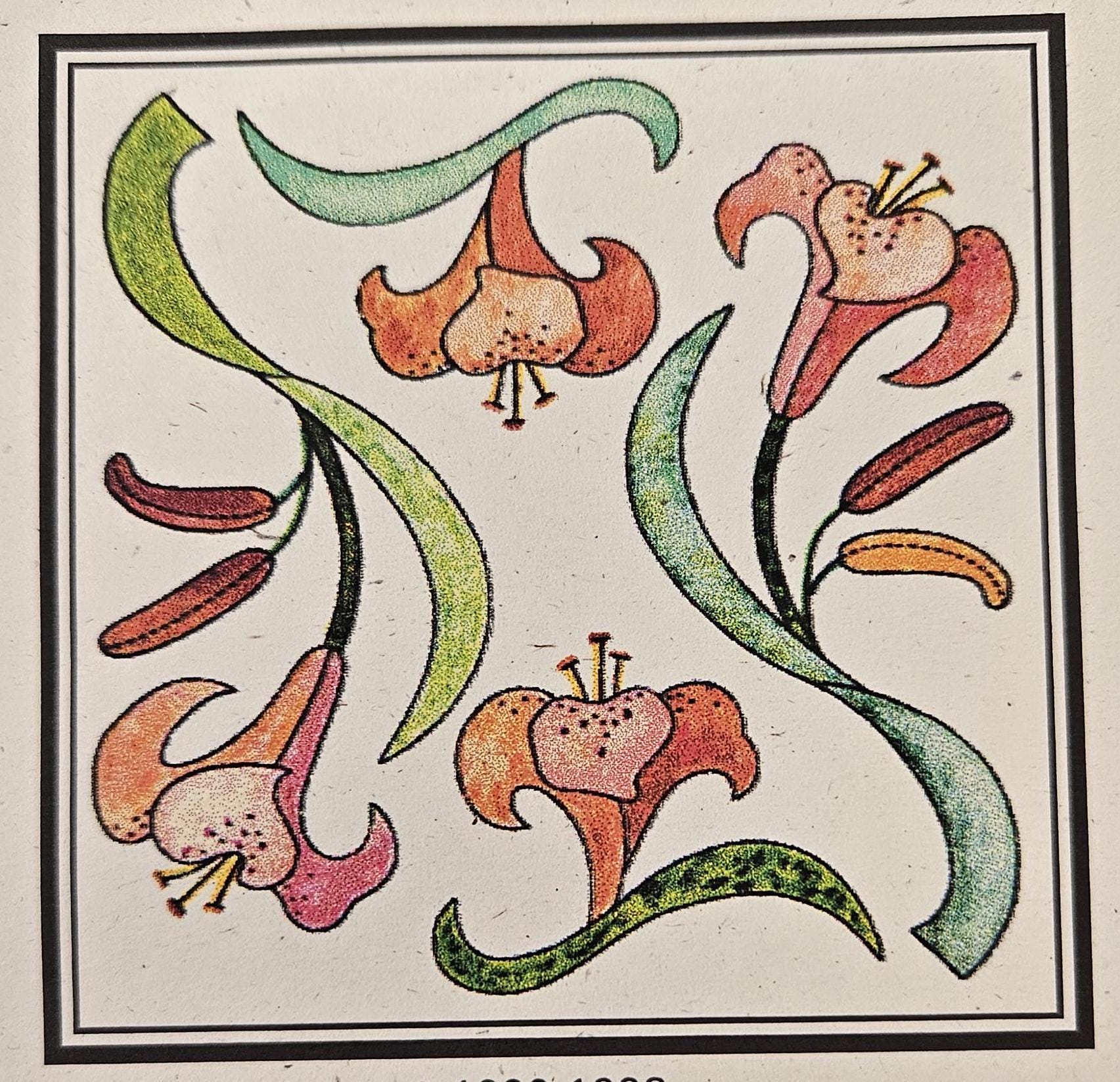 Pattern - Tiger Lily Quilt Block Pattern, Physical Pattern - Etsy