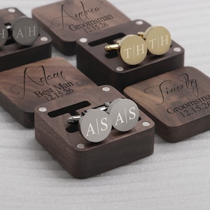 Groomsmen Gifts Cufflinks Personalized, Engraved Cuff Links Weddind ...