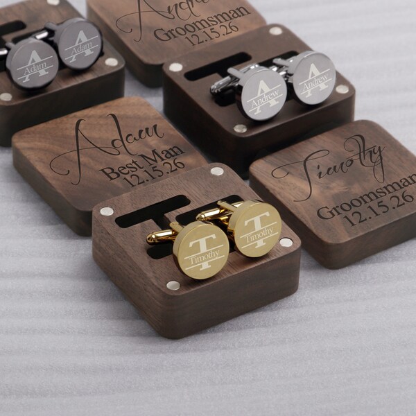 Engraved Cufflinks - Etsy