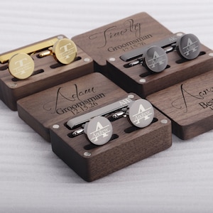 Groomsmen Gifts Cufflinks Personalized, Engraved Cuff Links Weddind ...