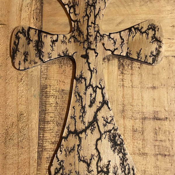 Wood Burned Cross - Etsy