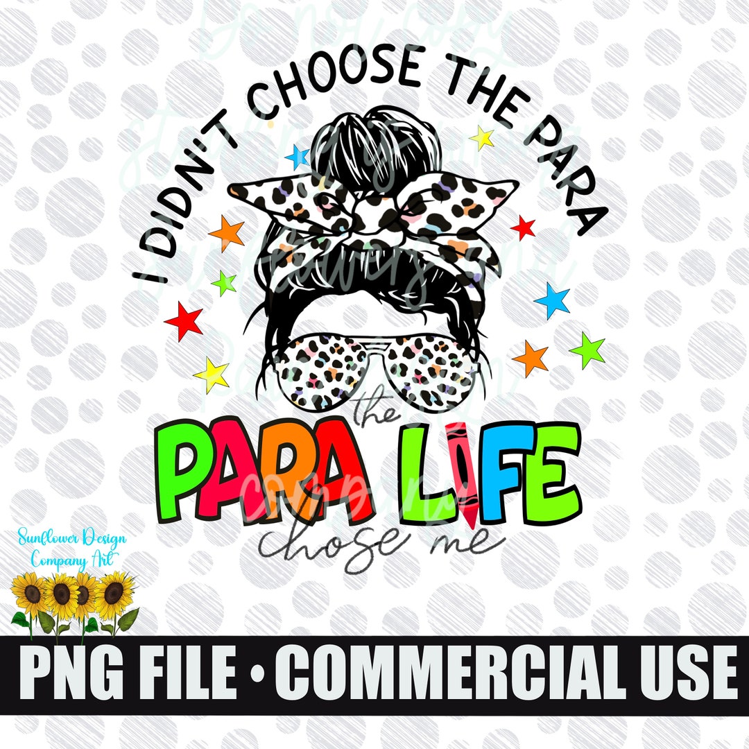 Paraprofessional Png File. Messy Bun Png. Teacher Png. Digital - Etsy