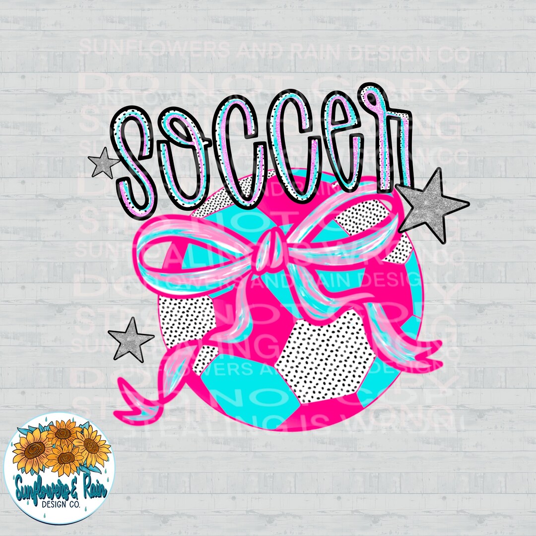 Soccer Ice Cream Drip PNG: Pink Neon Design (digital Download) - Etsy