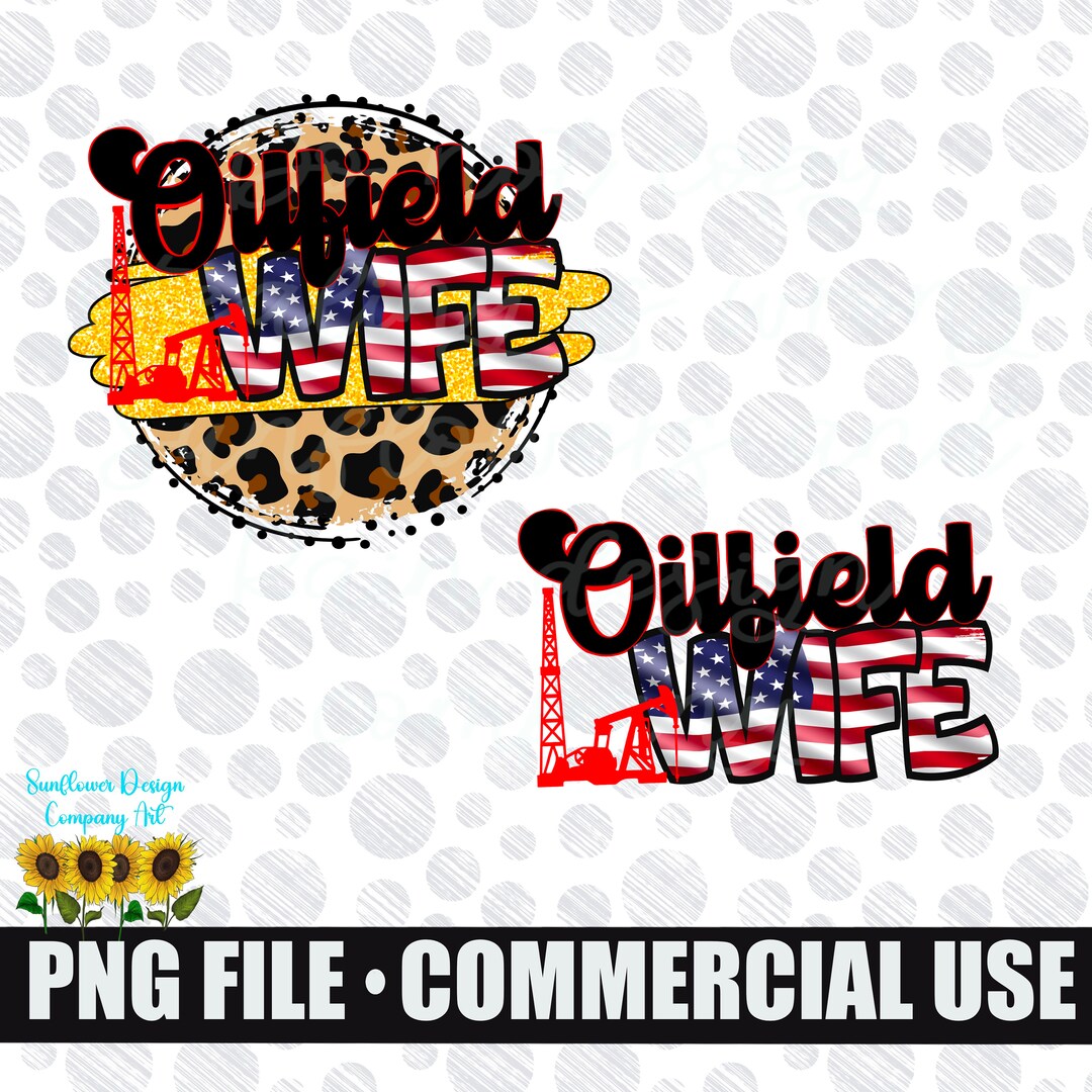 Oilfield Wife Png Bundle. Oil Rigs Png. Blue Line American Flag. - Etsy
